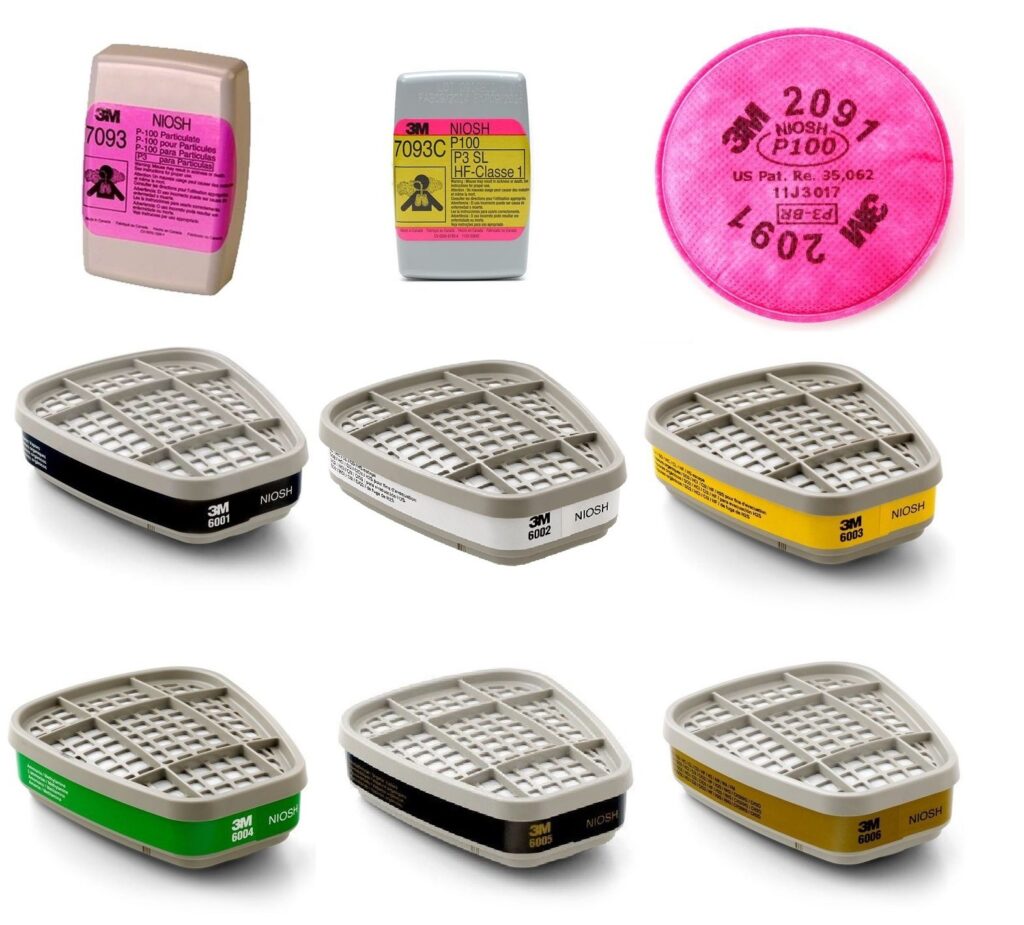 Filtro 6003 Para vapores organicos y gases Acidos 3M, 6003