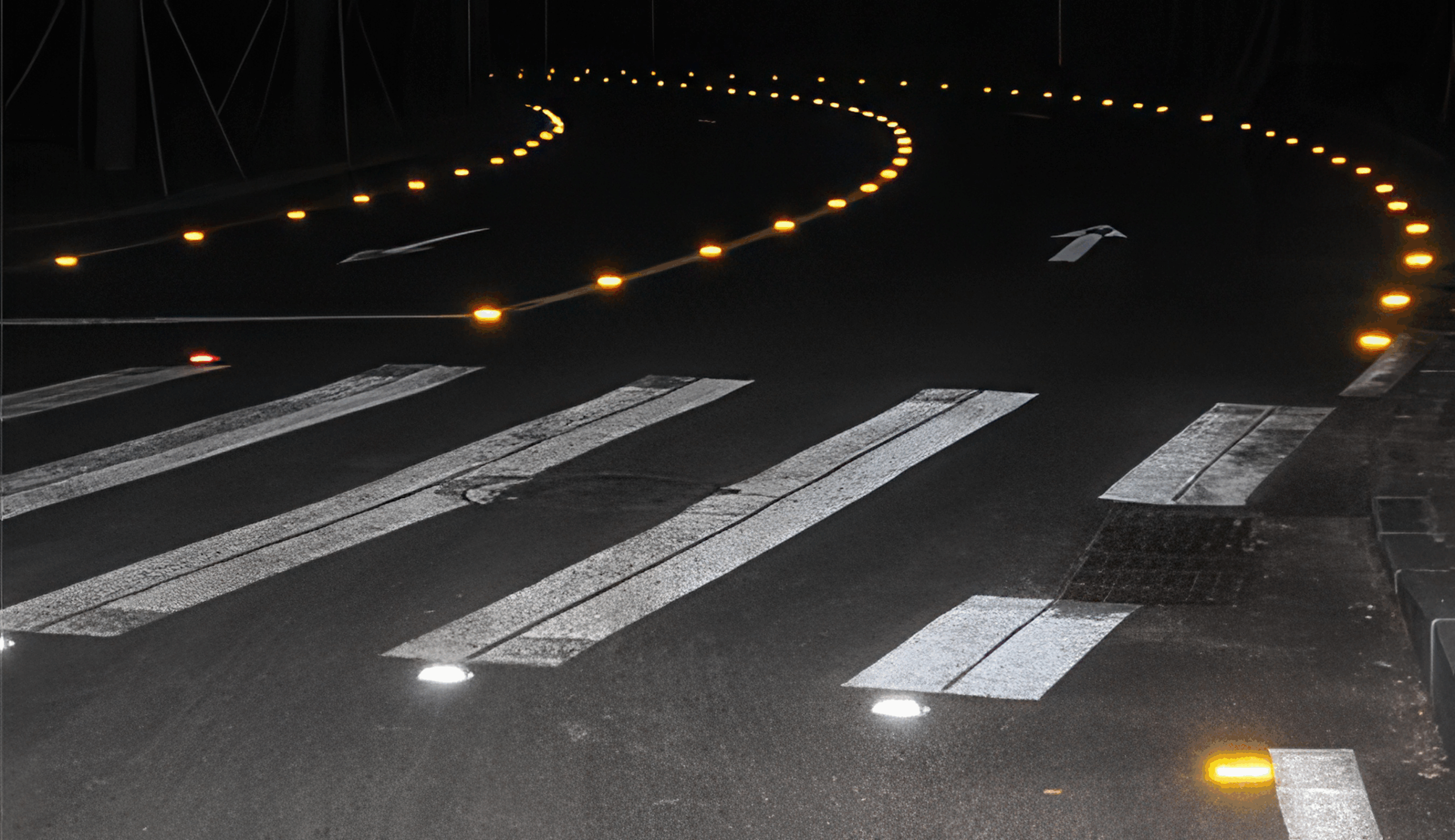 Marcadores elevados de pavimento (vialetas) color amarillo serie 290 3M ...